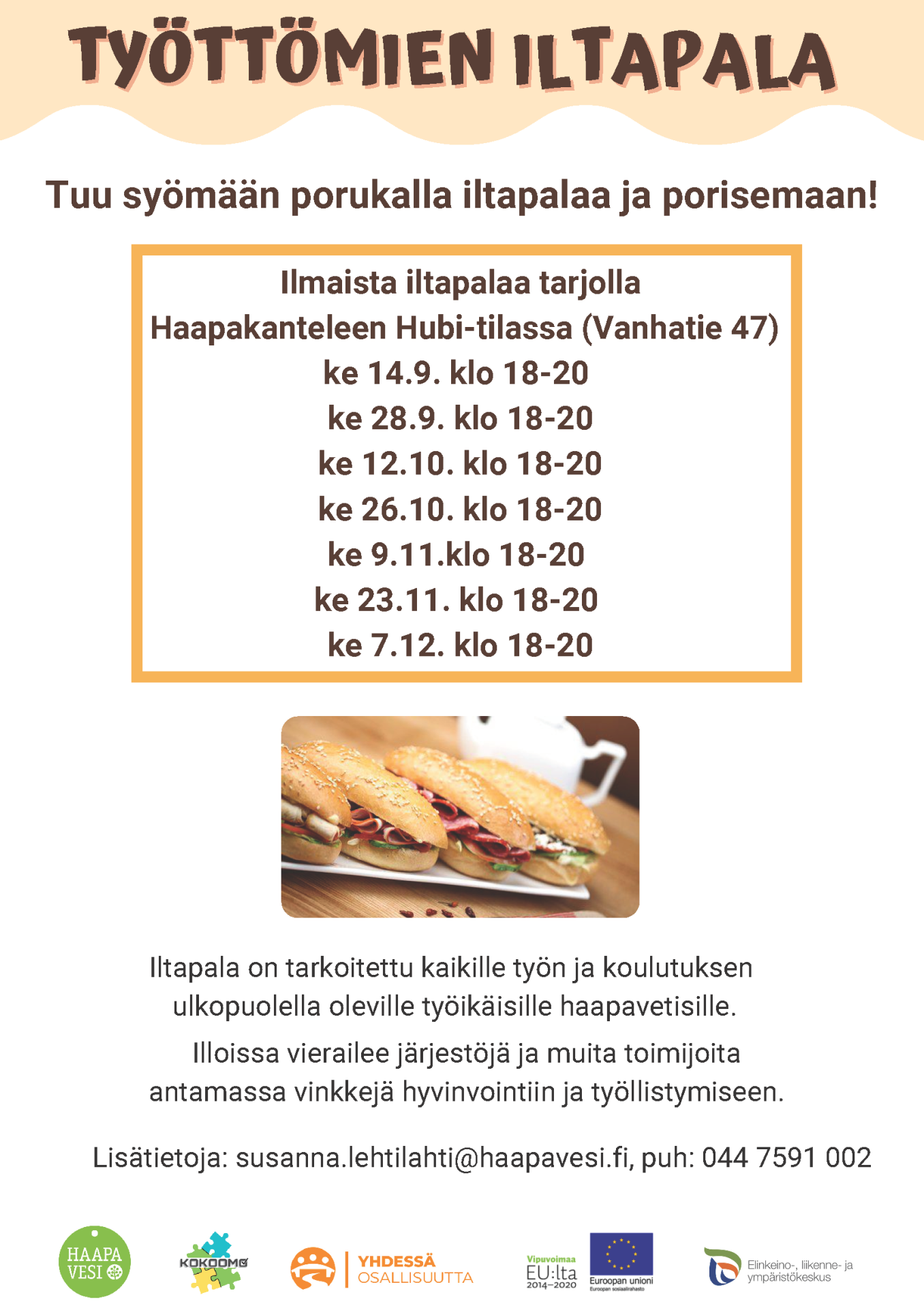 Työttömien iltapala | Haapavesi